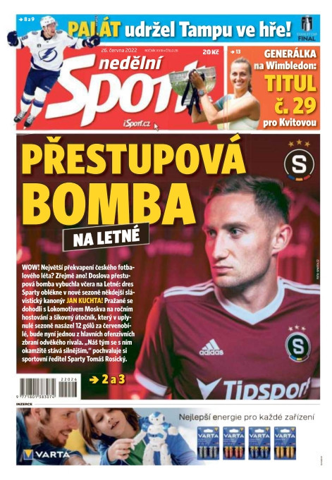 Nedělní Sport předplatné - Noviny - Magaziny.cz