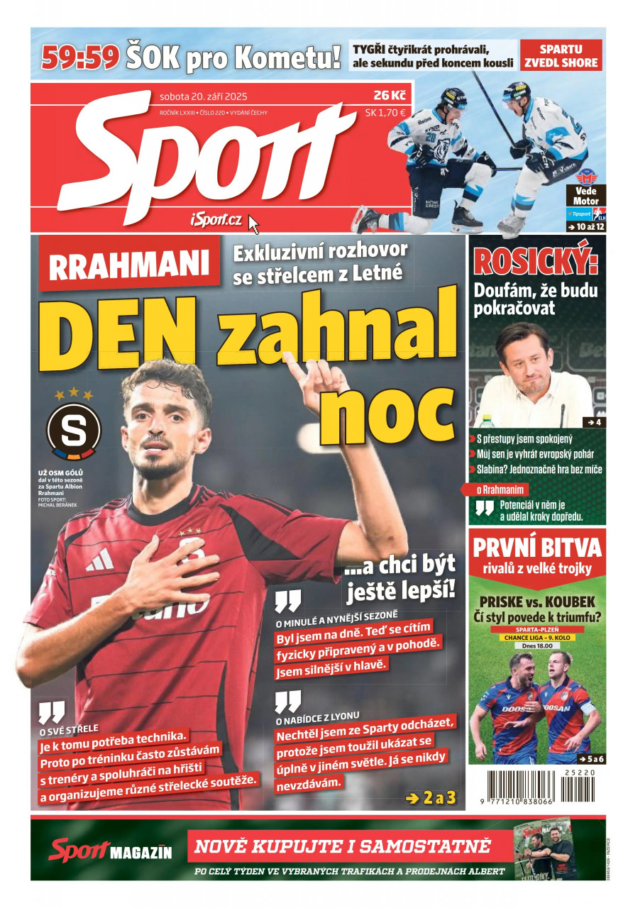 Sport předplatné - Noviny - Magaziny.cz