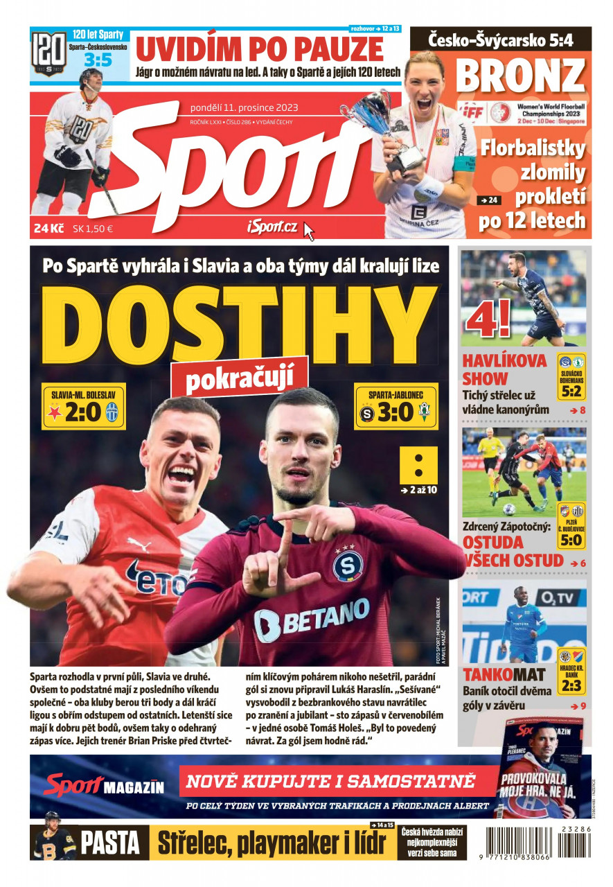 Sport předplatné - Noviny - Magaziny.cz