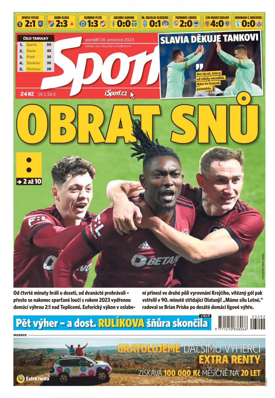 Sport předplatné - Noviny - Magaziny.cz