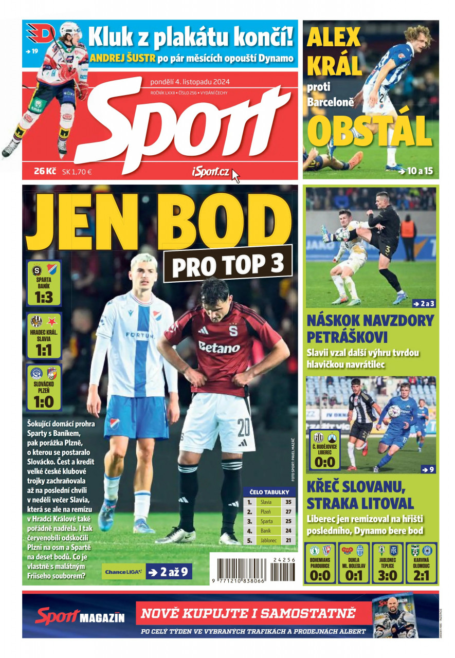 Sport předplatné - Noviny - Magaziny.cz
