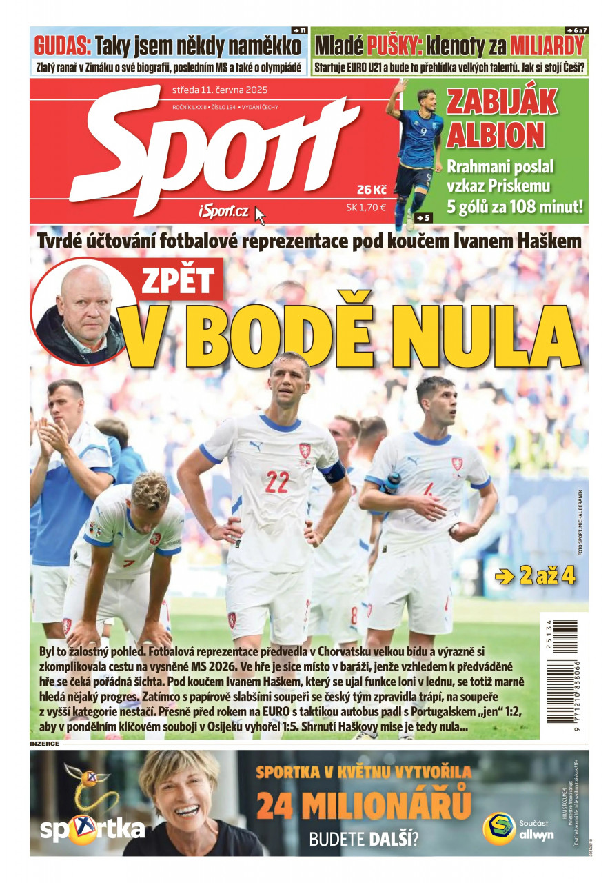 Sport předplatné - Noviny - Magaziny.cz
