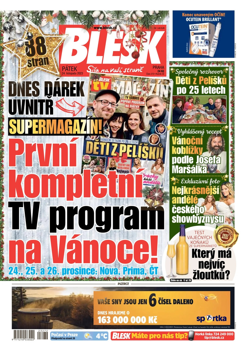 Páteční Blesk s TV magazínem předplatné - Noviny - Magaziny.cz
