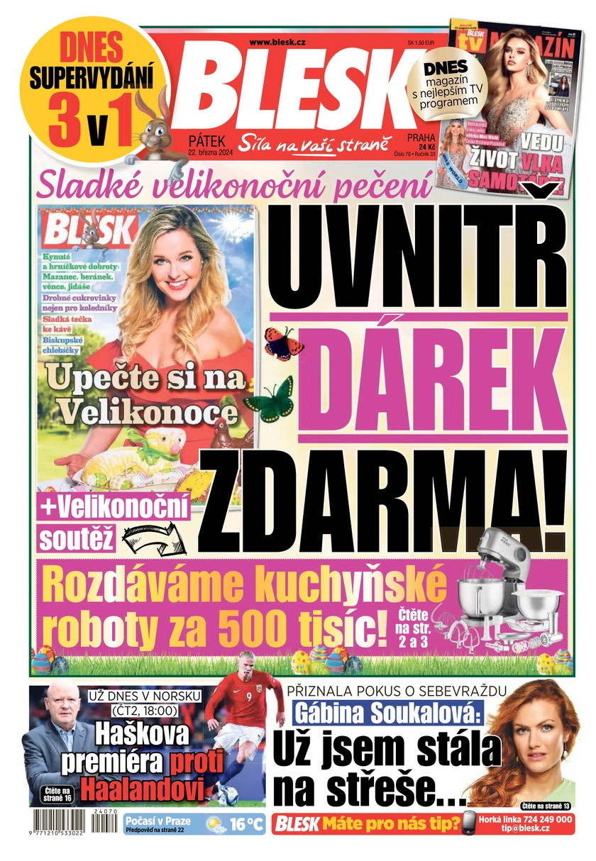 Páteční Blesk s TV magazínem předplatné - Noviny - Magaziny.cz