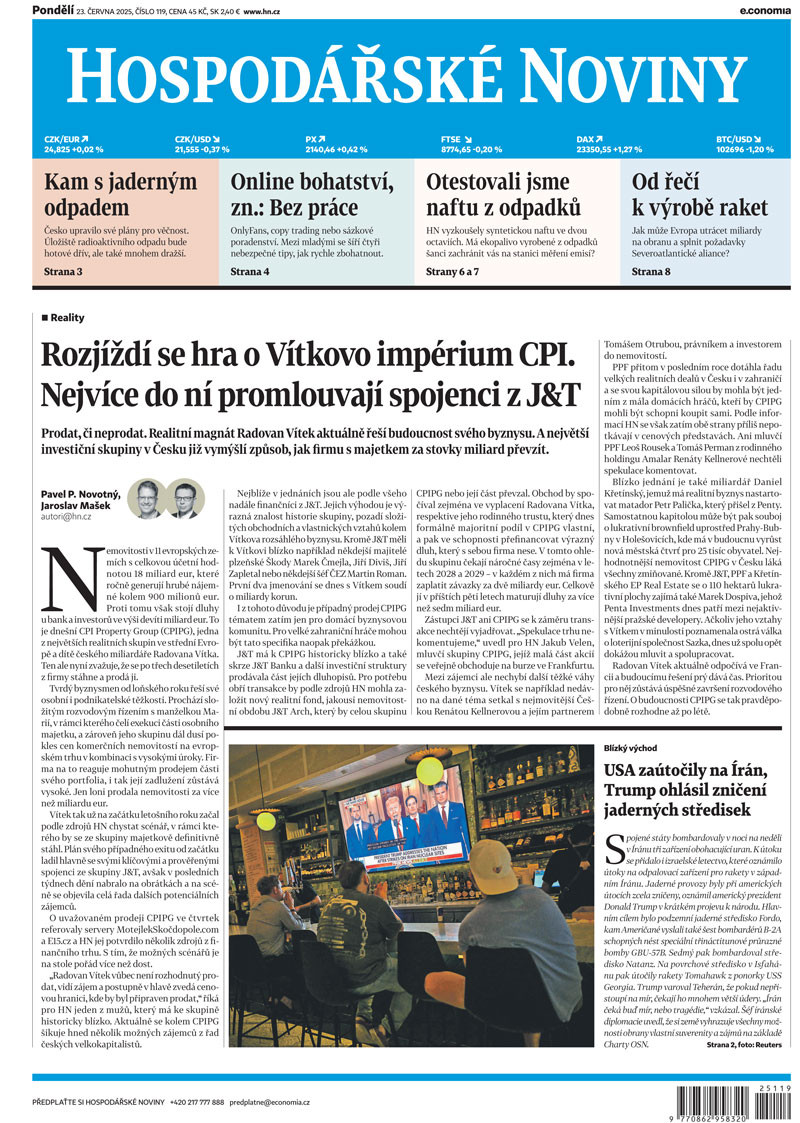 Hospodářské noviny předplatné - Noviny - Magaziny.cz