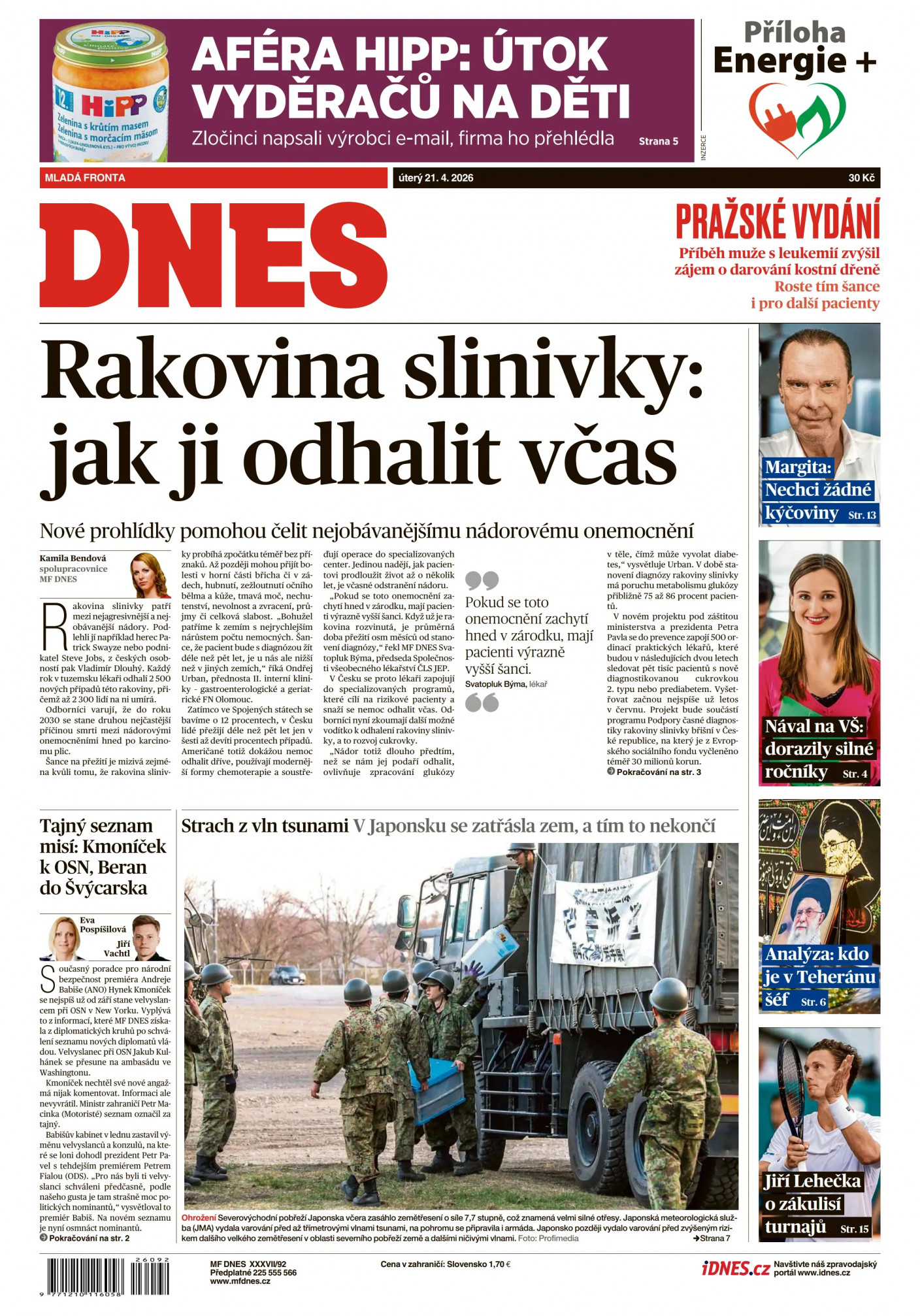 MF DNES (Mladá fronta DNES) předplatné – Noviny – Magaziny.cz