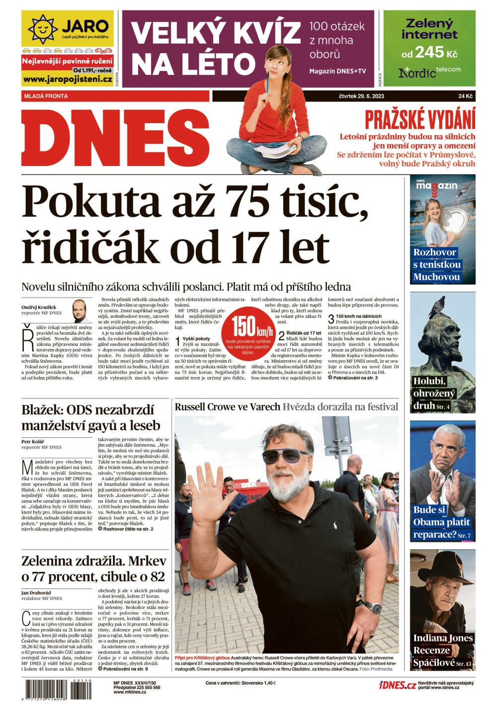 MF DNES (Mladá fronta DNES) předplatné – Noviny – Magaziny.cz