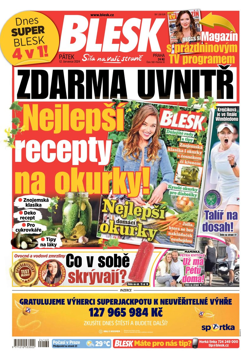 Páteční Blesk s TV magazínem předplatné - Noviny - Magaziny.cz